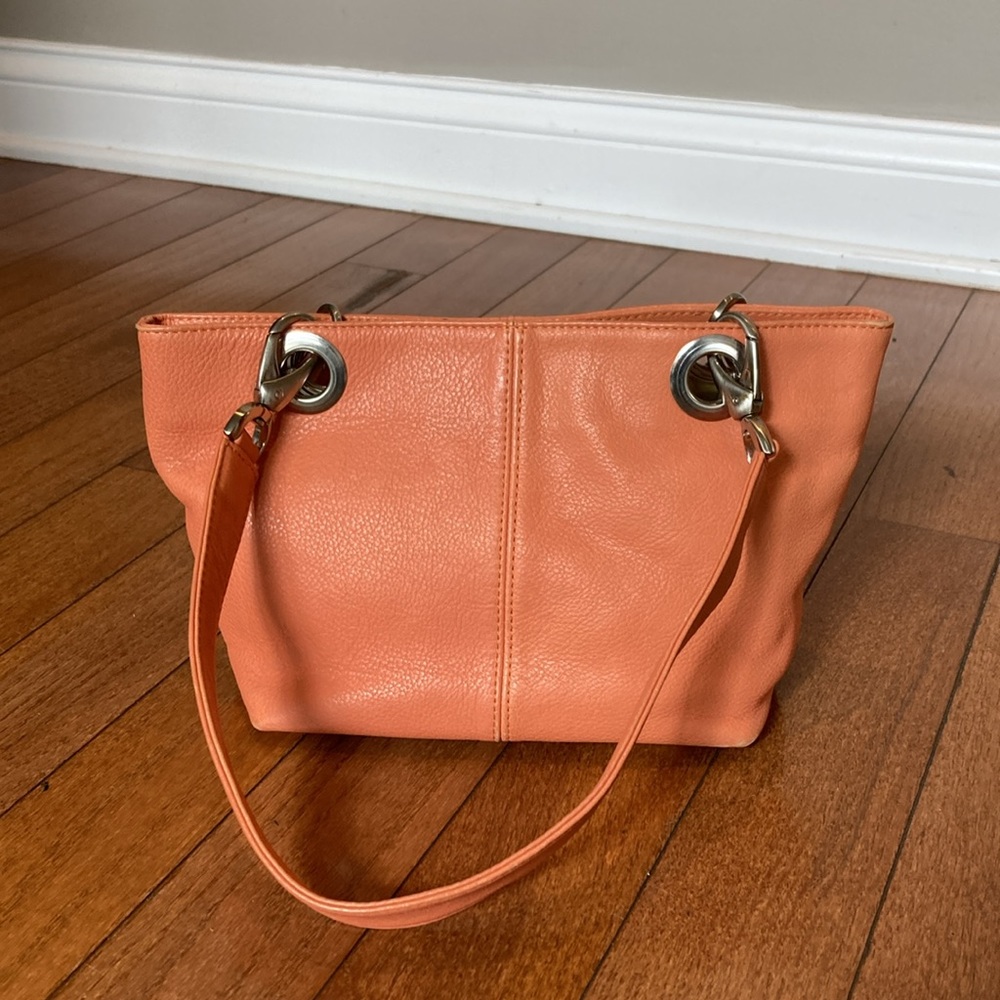 Hobo International Grommet Leather Shoulder Bag Purse - Gem
